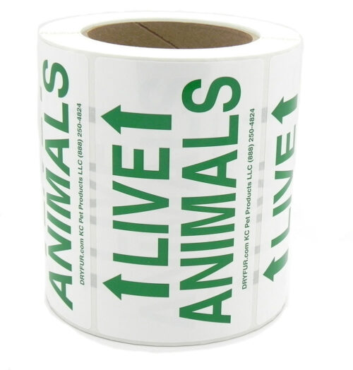 50 sets Live Animal Shipping Labels | KCPET